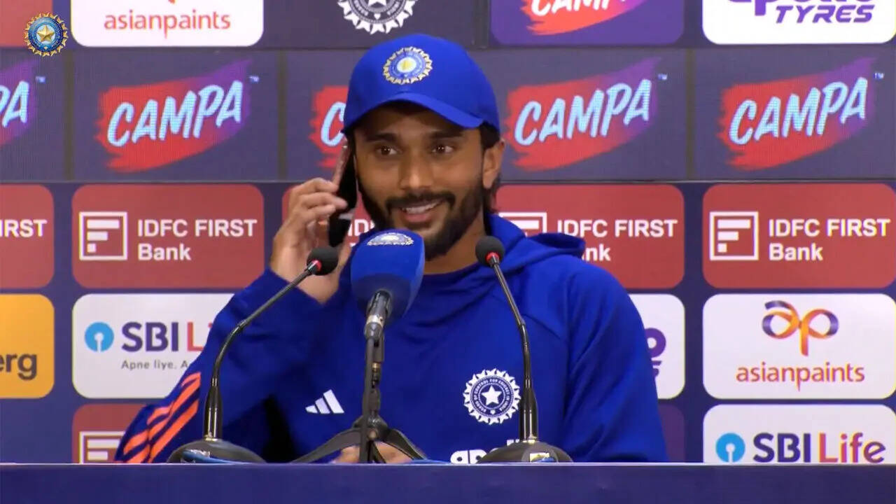 'The presser can wait': Nitish Reddy pauses media interaction to answer ...