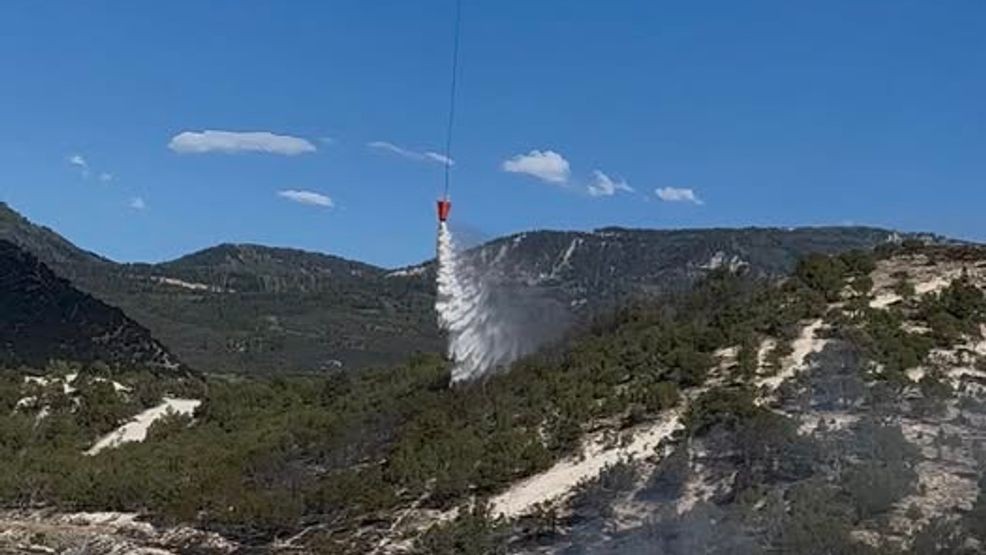 Human-caused wildfire spreads east of Ephraim in Sanpete County