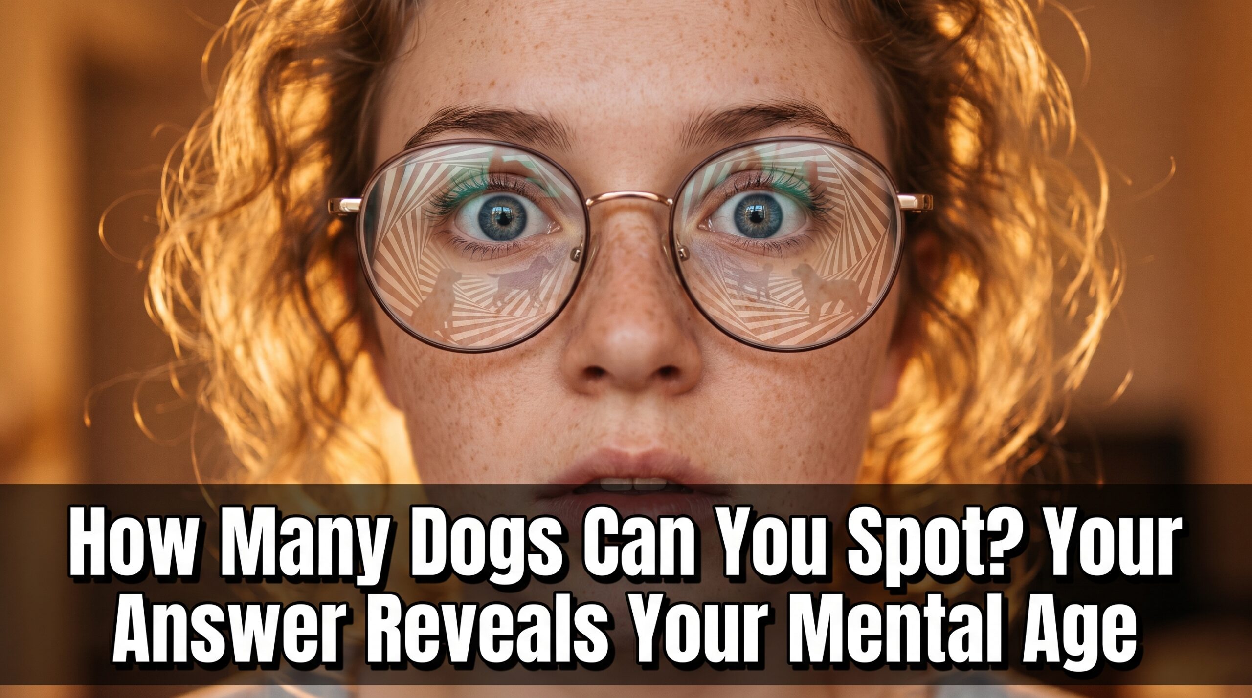 How many dogs can you spot? Your answer reveals your mental age