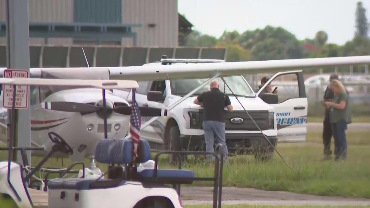 4 hospitalized after helicopter crashes into vacant plane in Pembroke Pines