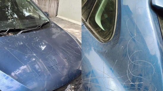 Bengaluru man claims building owner vandalised car, scribbled 'No ...