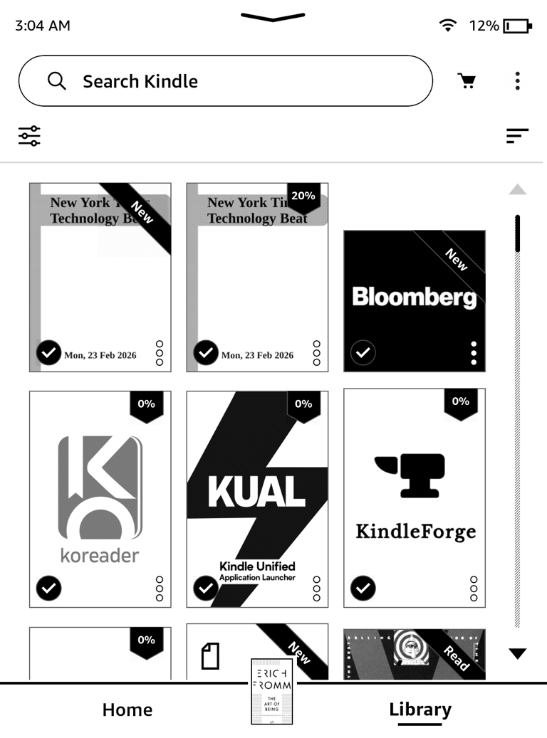 How I replaced my Kindle's boring lockscreen with custom wallpapers