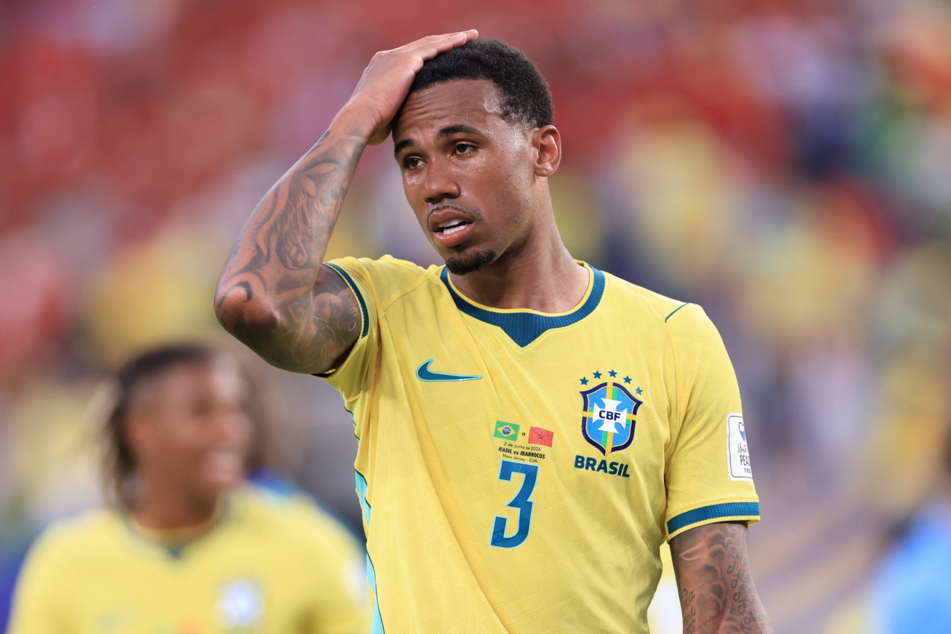 Alan Shearer criticises 'shaky' Gabriel Magalhaes after Brazil draw ...