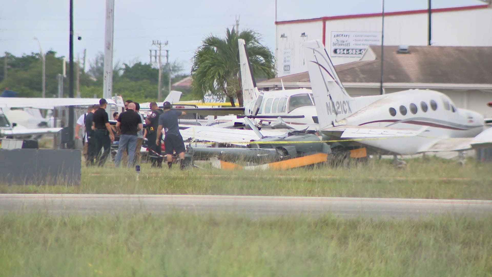 Helicopter crash in Pembrook Pines