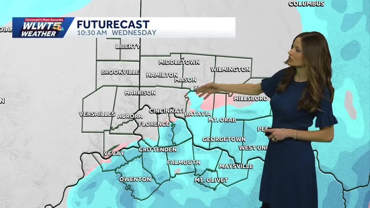 Cincy weather update: Warming up then snow arrives