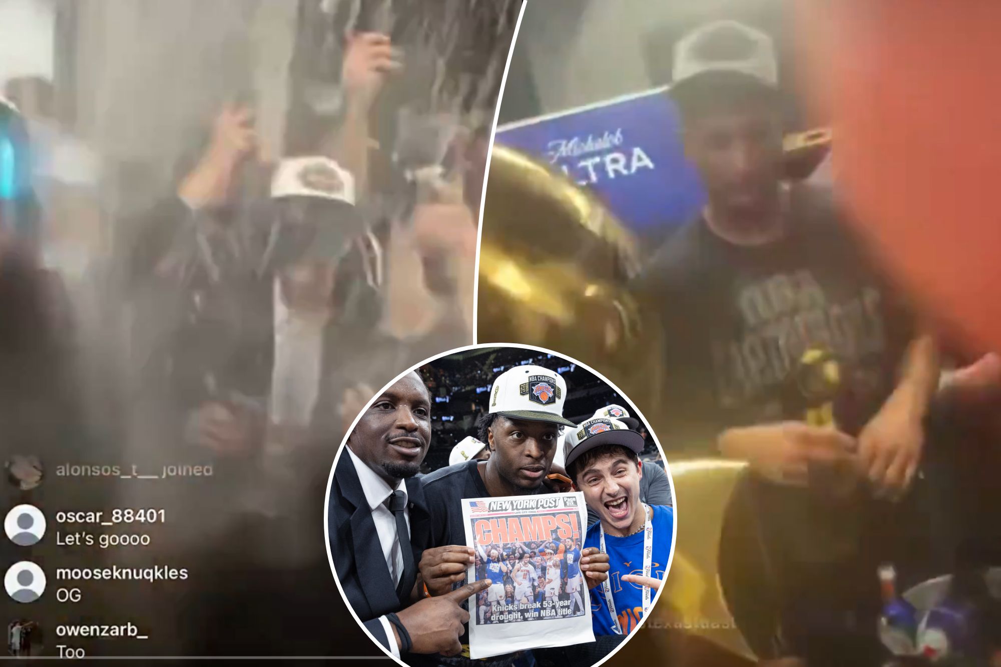 OG Anunoby accidentally streams Knicks locker room celebration on ...