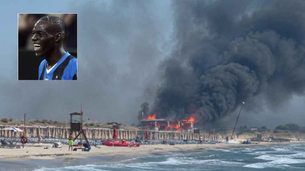 Inferno di fuoco nel paradiso delle vacanze: Balotelli fra i 500 ...
