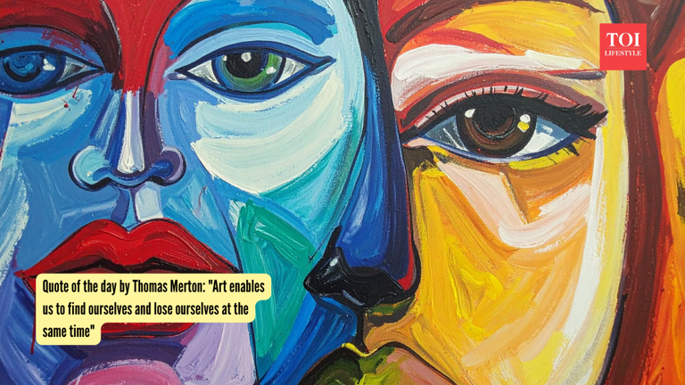 Quote of the day by Thomas Merton: "Art enables us to find ourselves ...