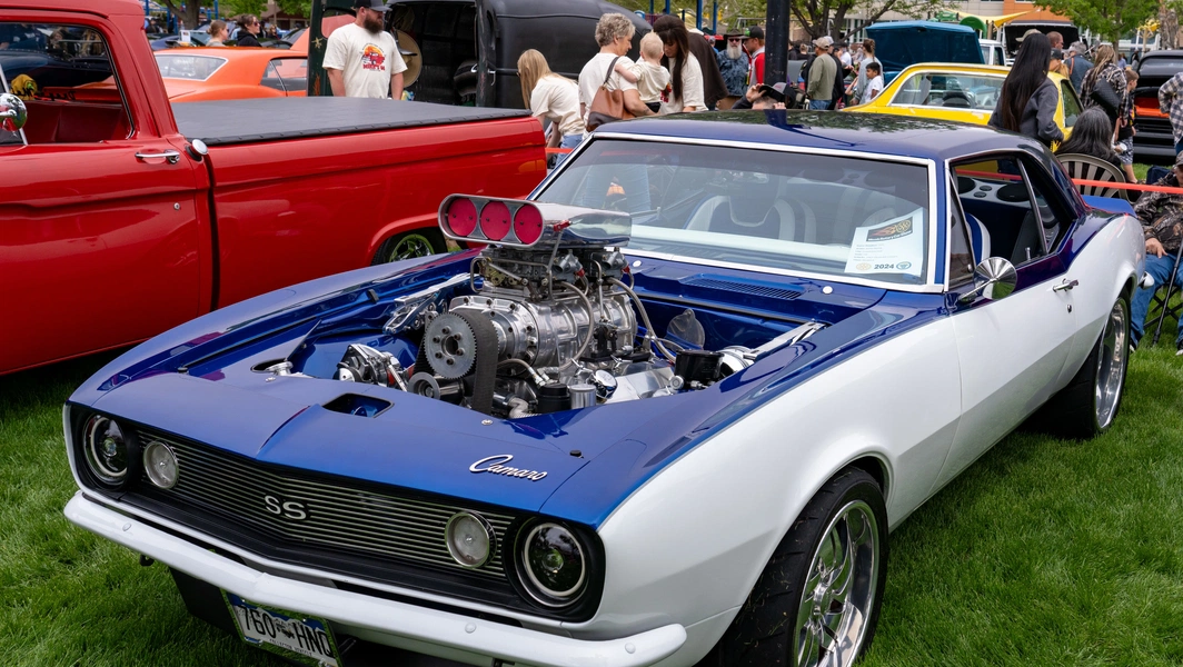 Flame-adorned Camaros and custom builds