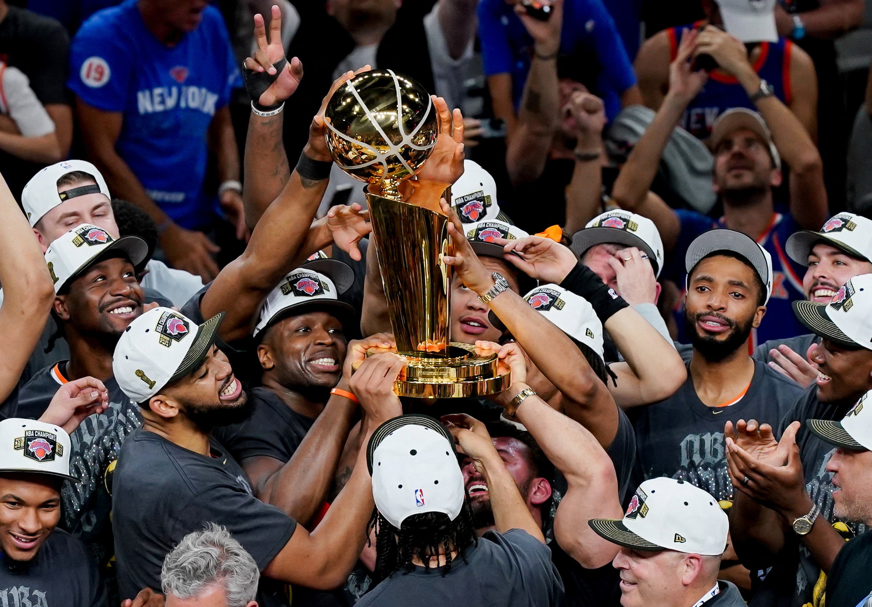 Knicks fans declare Trump curse broken after dramatic championship win