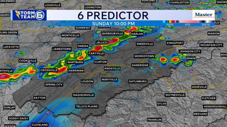 Aware: Strong storms possible Sunday afternoon
