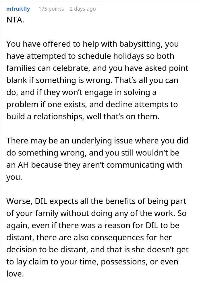 Mom criticizes MIL’s babysitting regularly, gets livid as she gifts ...