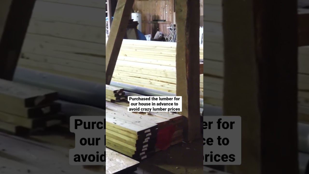 Organize and store large lumber quantities for home framing projects