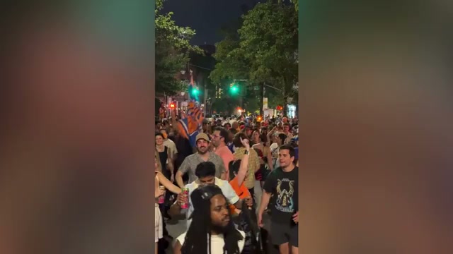 Knicks fans flood New York streets to celebrate long-awaited NBA title