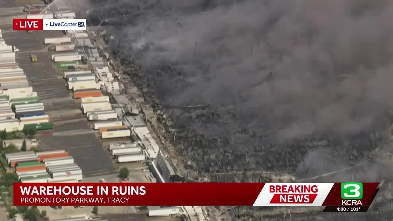 Tracy warehouse fire leaves medical supply center in ruins, concerns ...
