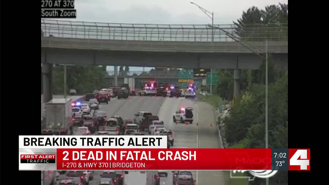 Fatal crash on southbound 270 leaves 2 dead, closes 4 lanes