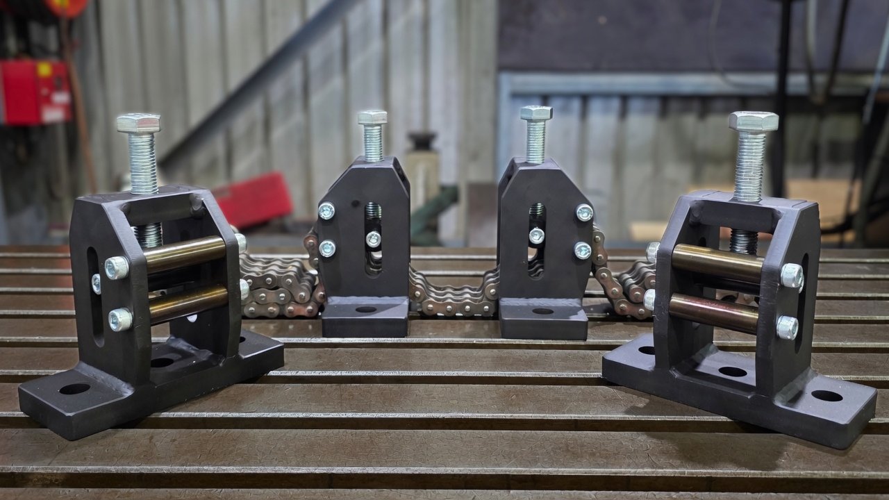 Machining chain clamp parts with precision