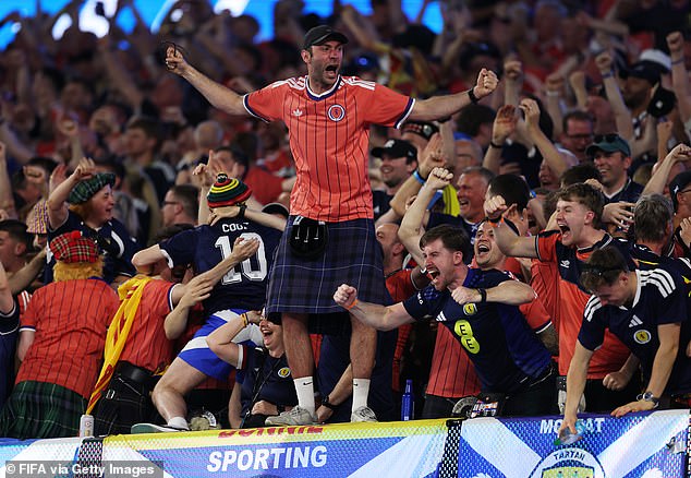 Scotland fans enjoy wild celebrations at home after watching team ...