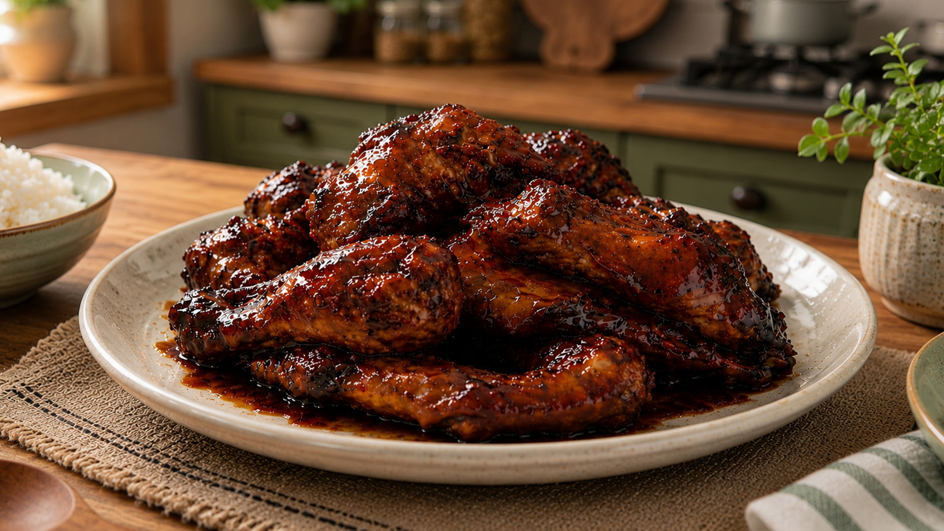 Easy Coca-Cola chicken wings with savory sauce