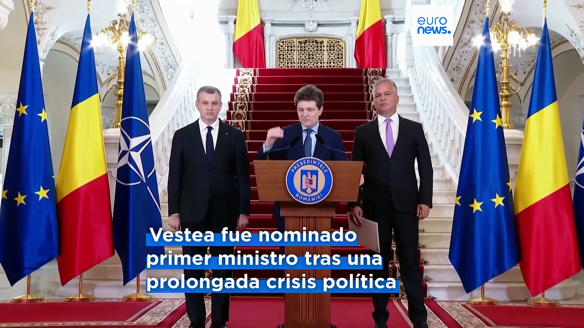 El presidente de Rumanía nombra a Adrian Vestea primer ministro