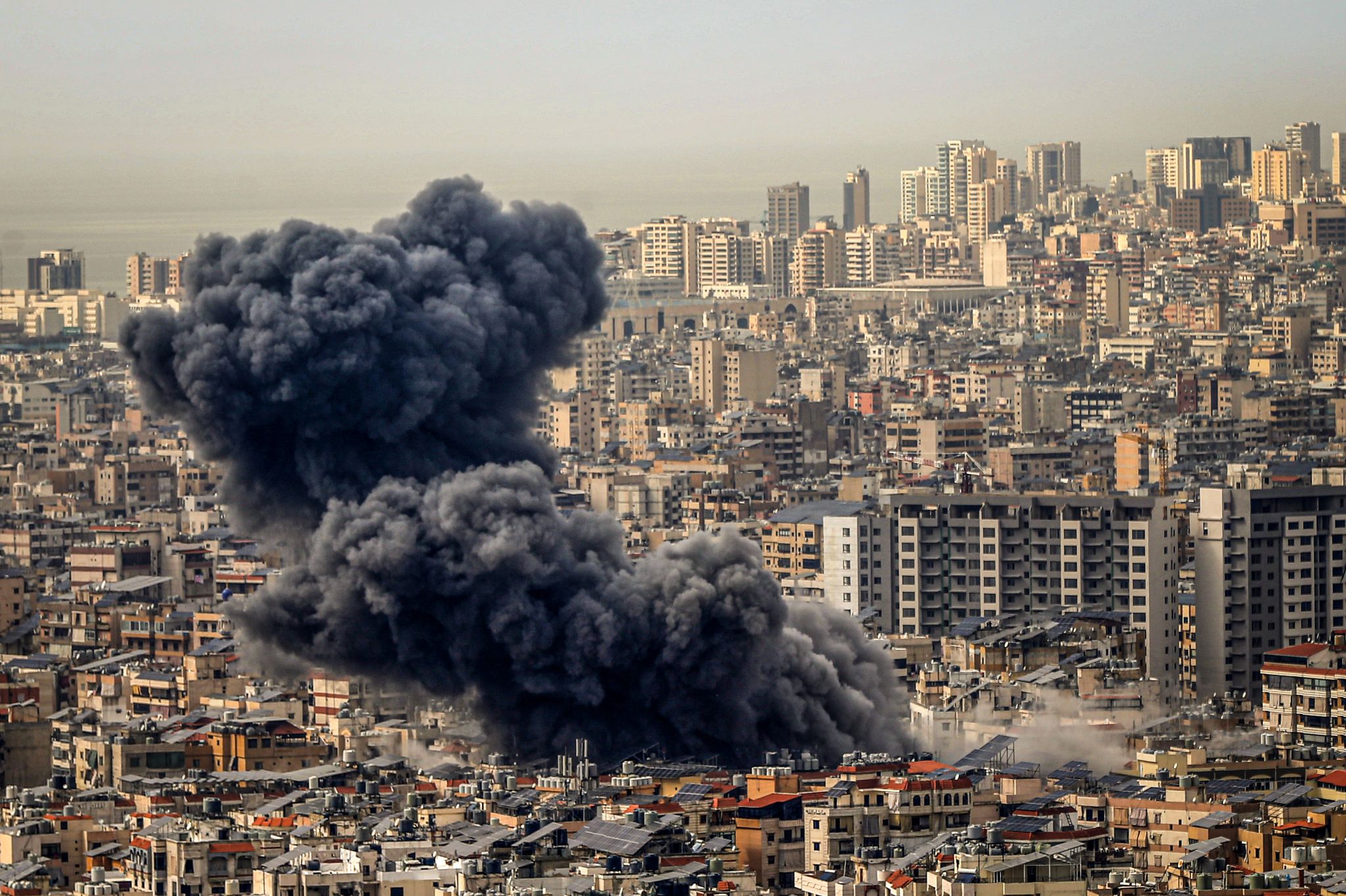 Israel strikes Beirut's southern suburbs after Hezbollah drone attack