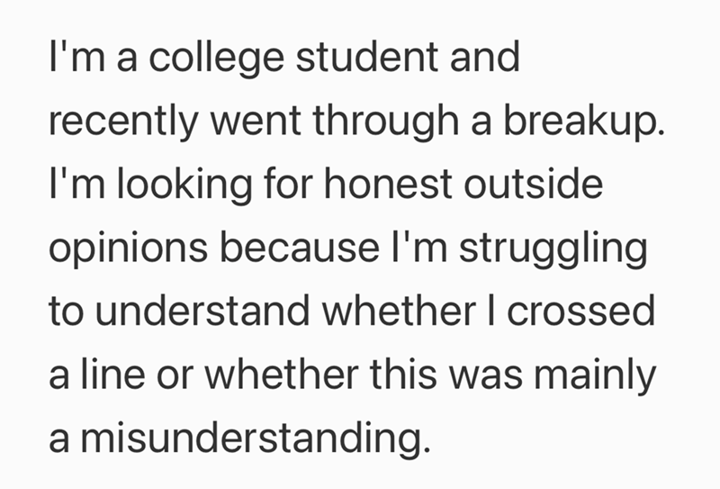 22-year-old college student got dumped by his 21-year-old girlfriend ...