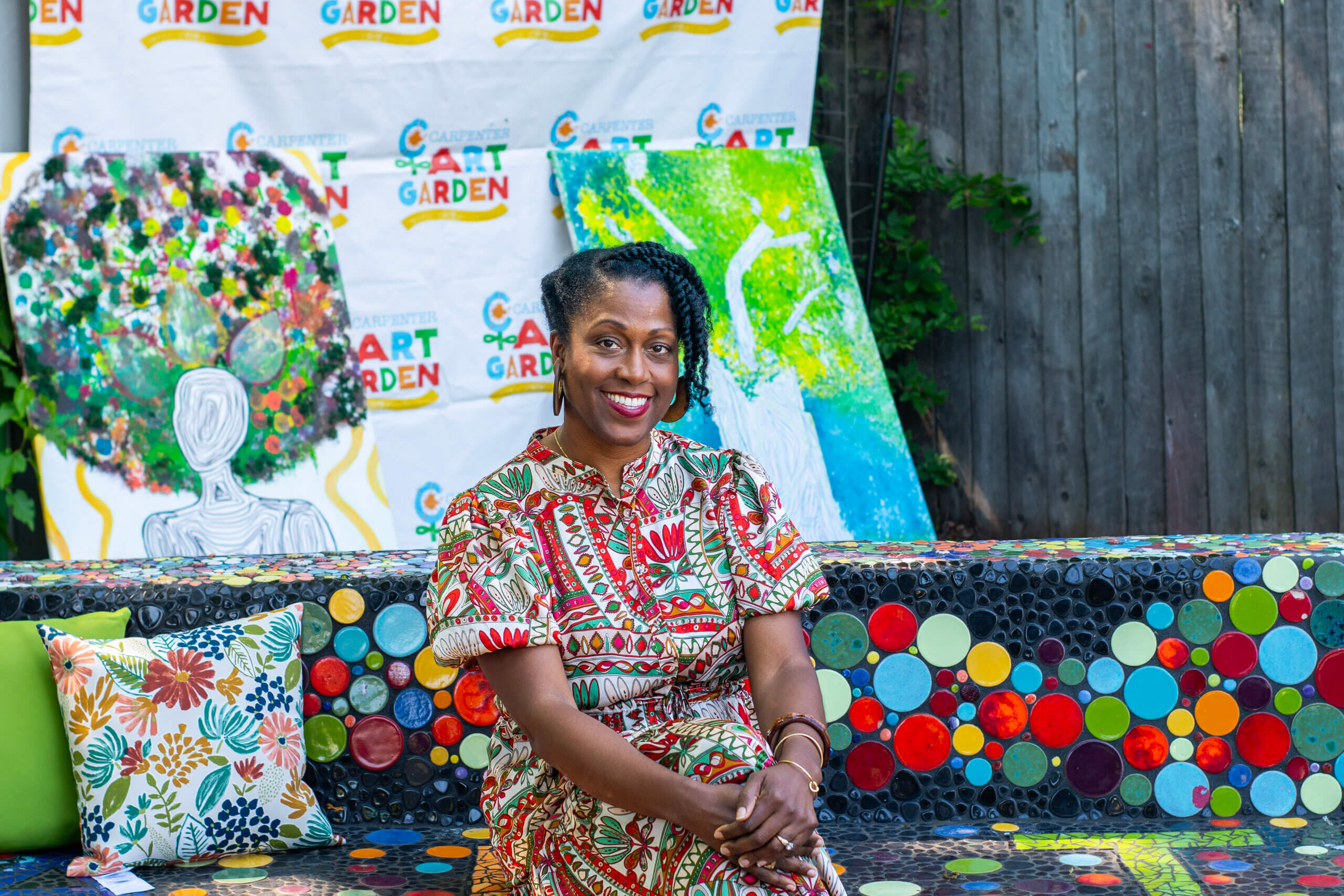 She shapes creativity & community at Carpenter Art Garden