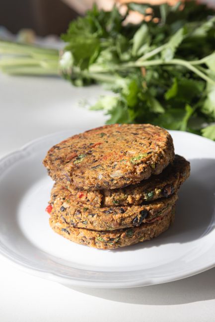 Analyzing sodium and saturated fat variables in formulated plant burgers