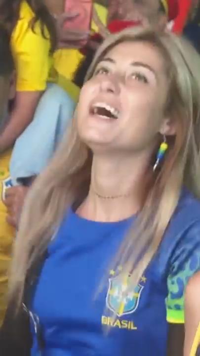 Copacabana Beach erupts as Vinicius Jr scores for Brazil