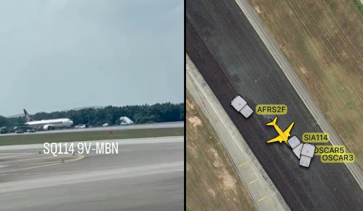 Singapore Airlines flight suffers burst tyres at KLIA, runway closed ...