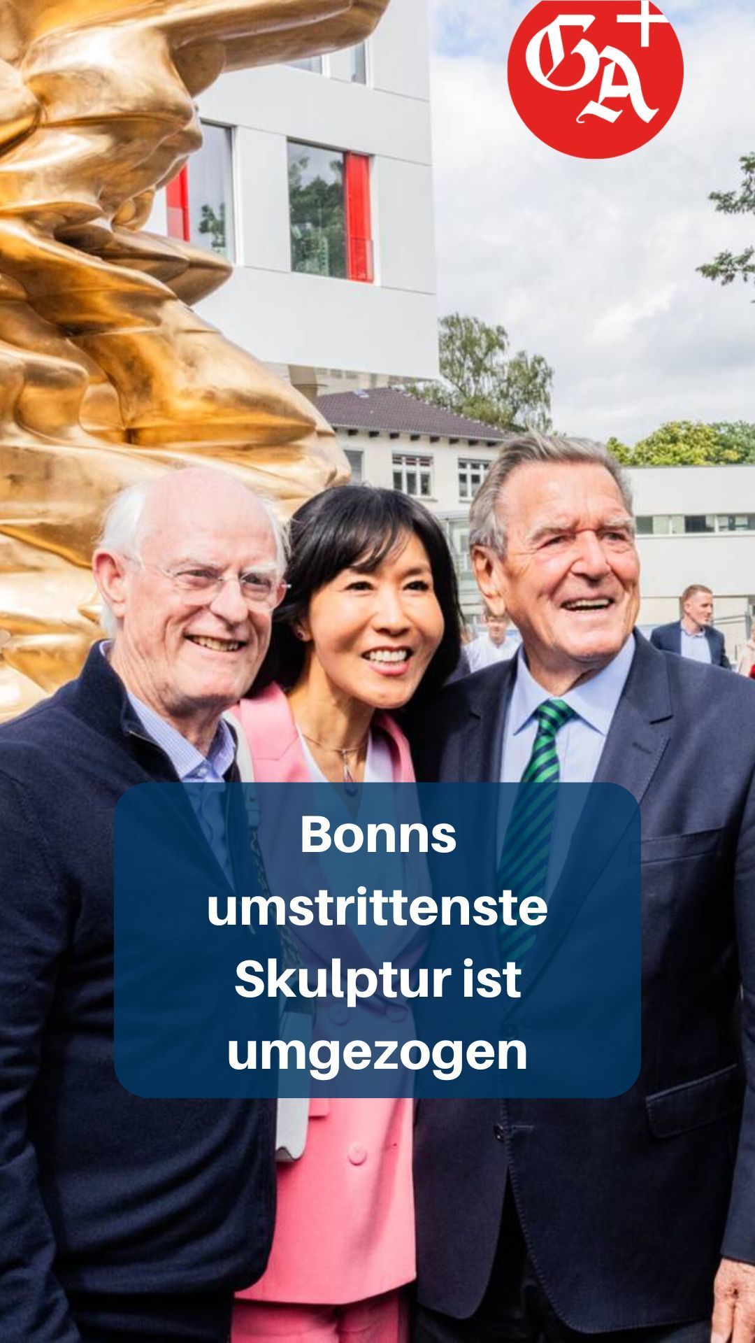 Enthüllung der Cragg-Skulptur