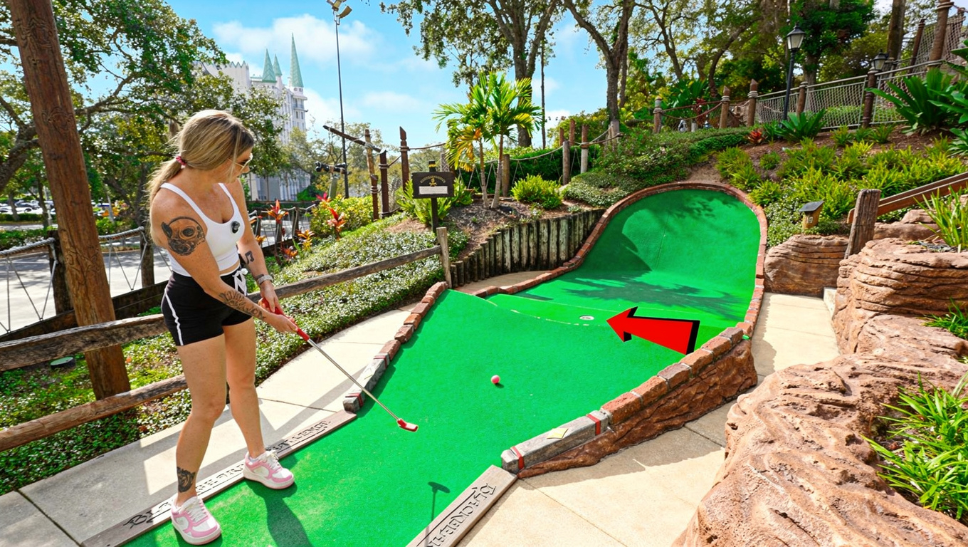 This mini golf match was a whirlwind of emotions