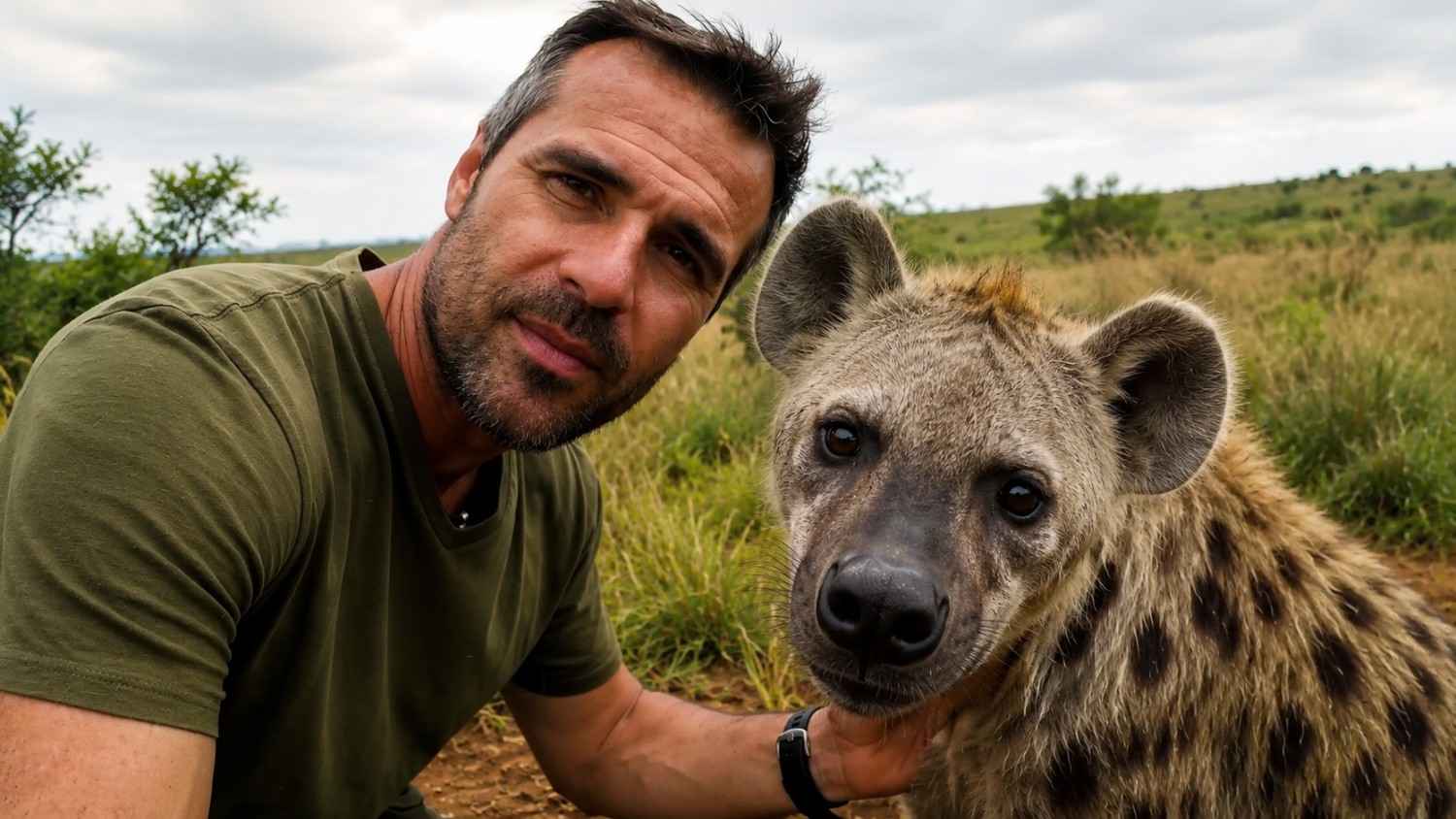 A hyena goodbye turned into a rainy adventure