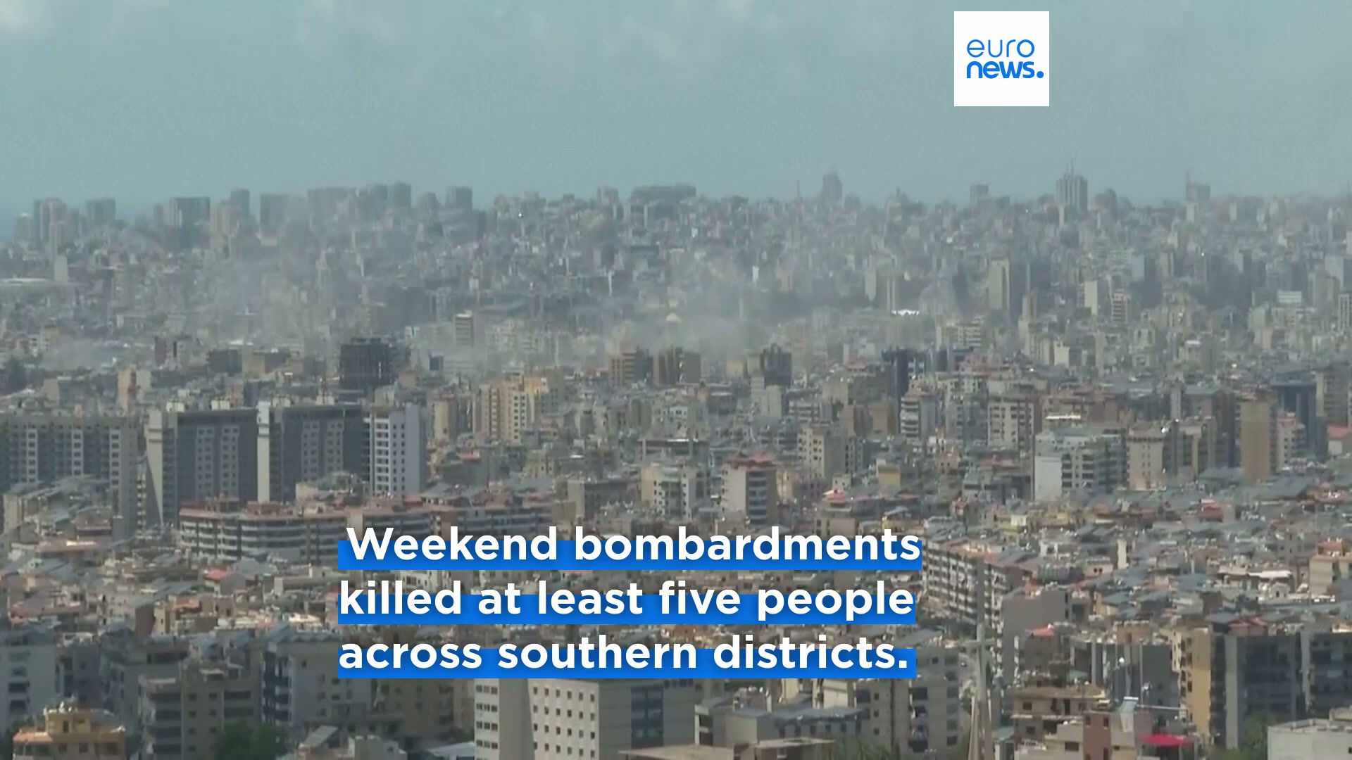 Israeli strikes hit Beirut as US-Iran talks near completion