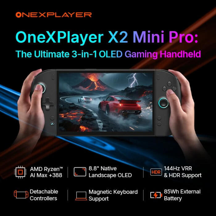 Console portable et mini-PC à la fois : le pari de la X2 Mini Pro