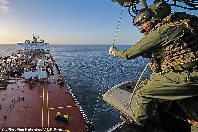 Royal Marines board Russian 'shadow tanker' in Channel in dramatic ...