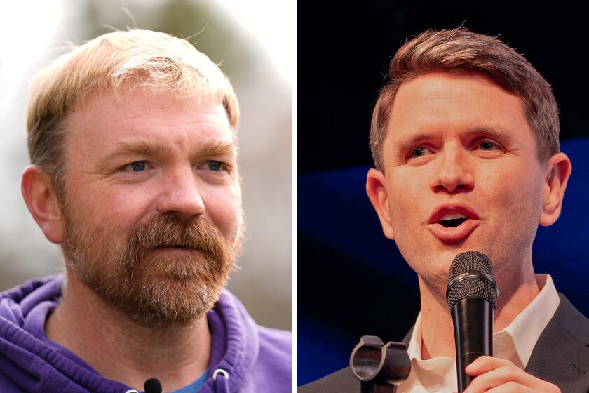 Abcarian: Democrats put forward two styles of American masculinity