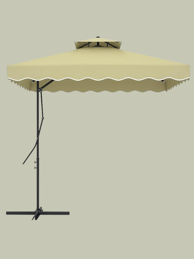 Sorry gazebos, this 'parasol tree canopy' is better for shade and privacy