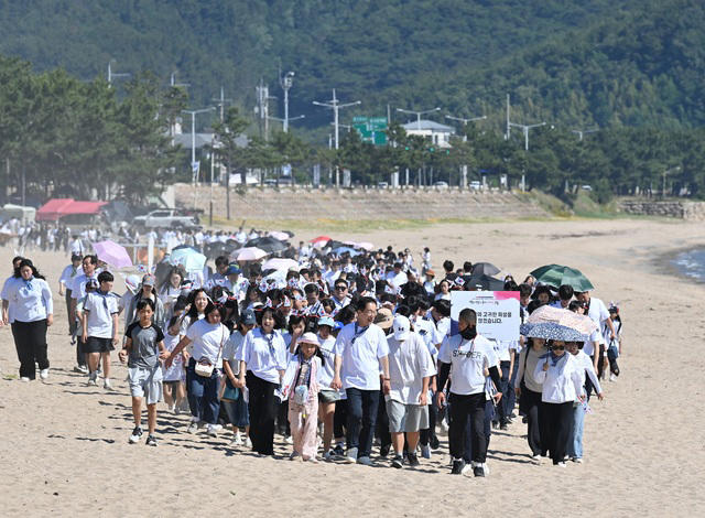 경북교육청, 장사해변서 되새긴 75년 전 학도병 발자취
