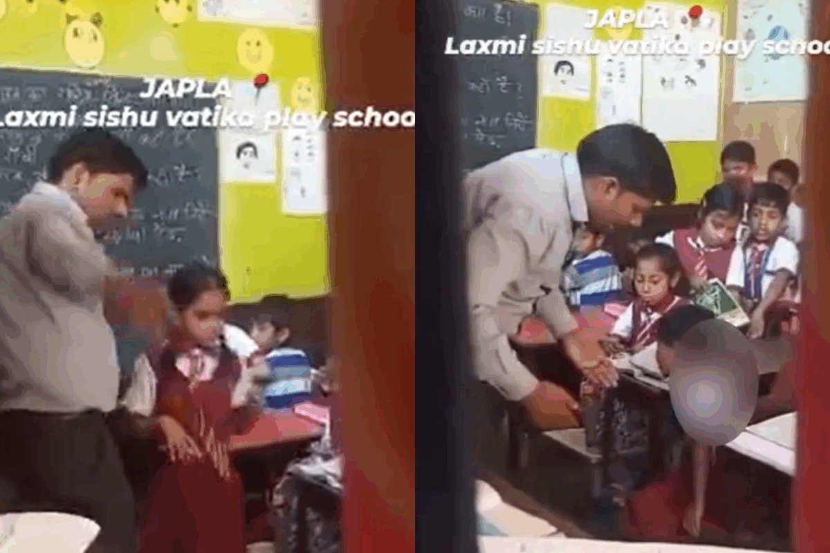 Play school principal in Jharkhand's Japla slaps young students ...