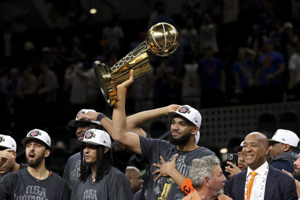 Karl-Anthony Towns’ fiancée Jordyn Woods credits lucky item for Knicks ...
