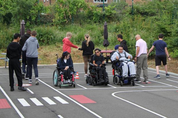 Road crossing model helping students at Chislehurst special school