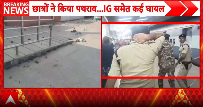 Breaking: Exam train protest turns violent, railway station damaged in ...