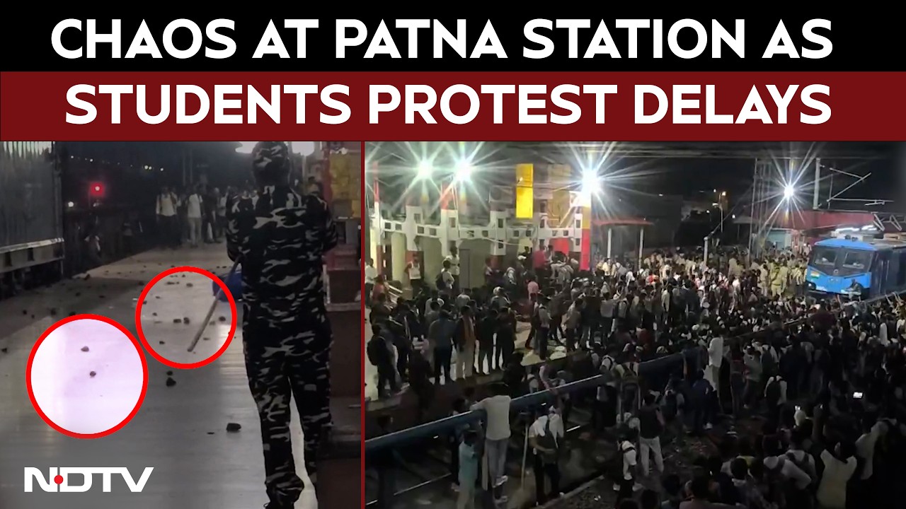 Bihar student protests: Stone pelting at Patna station as exam-bound ...