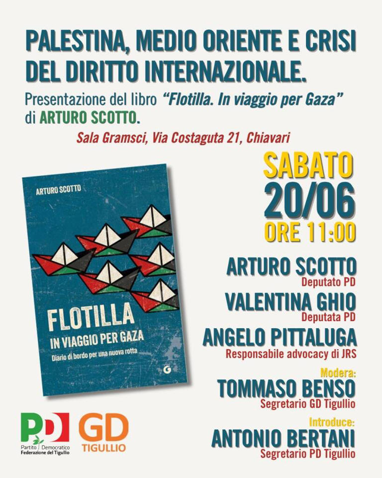 Chiavari: Flotilla, presentazione del libro di Arturo Scotto
