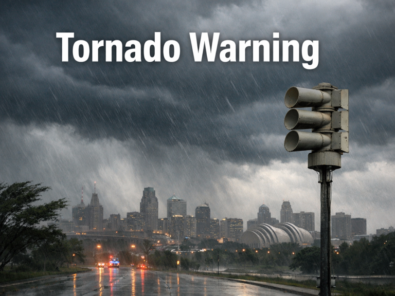 Tornado warning: Chilling sirens sound warning in Kansas City, UK due ...