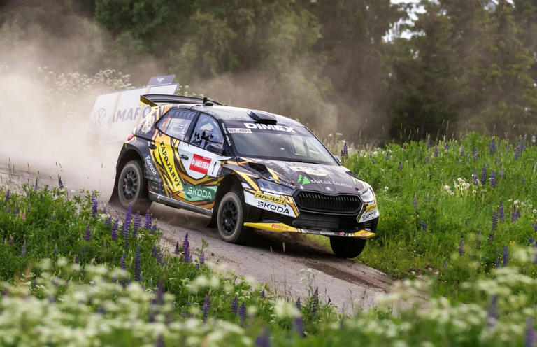 Mikko Heikkilä palkintopallille Jyväskylän SM-rallissa
