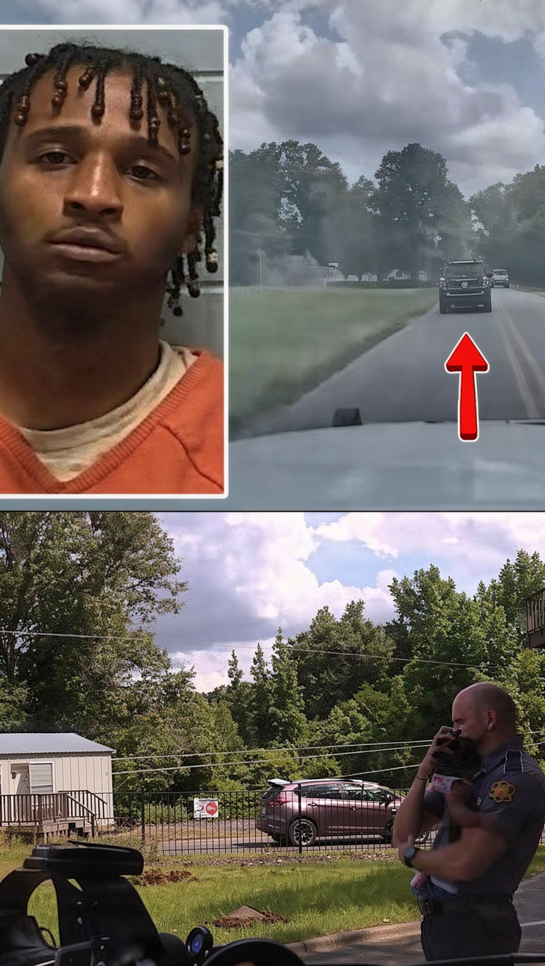 High speed chase with father & children ends in infant being flung from ...