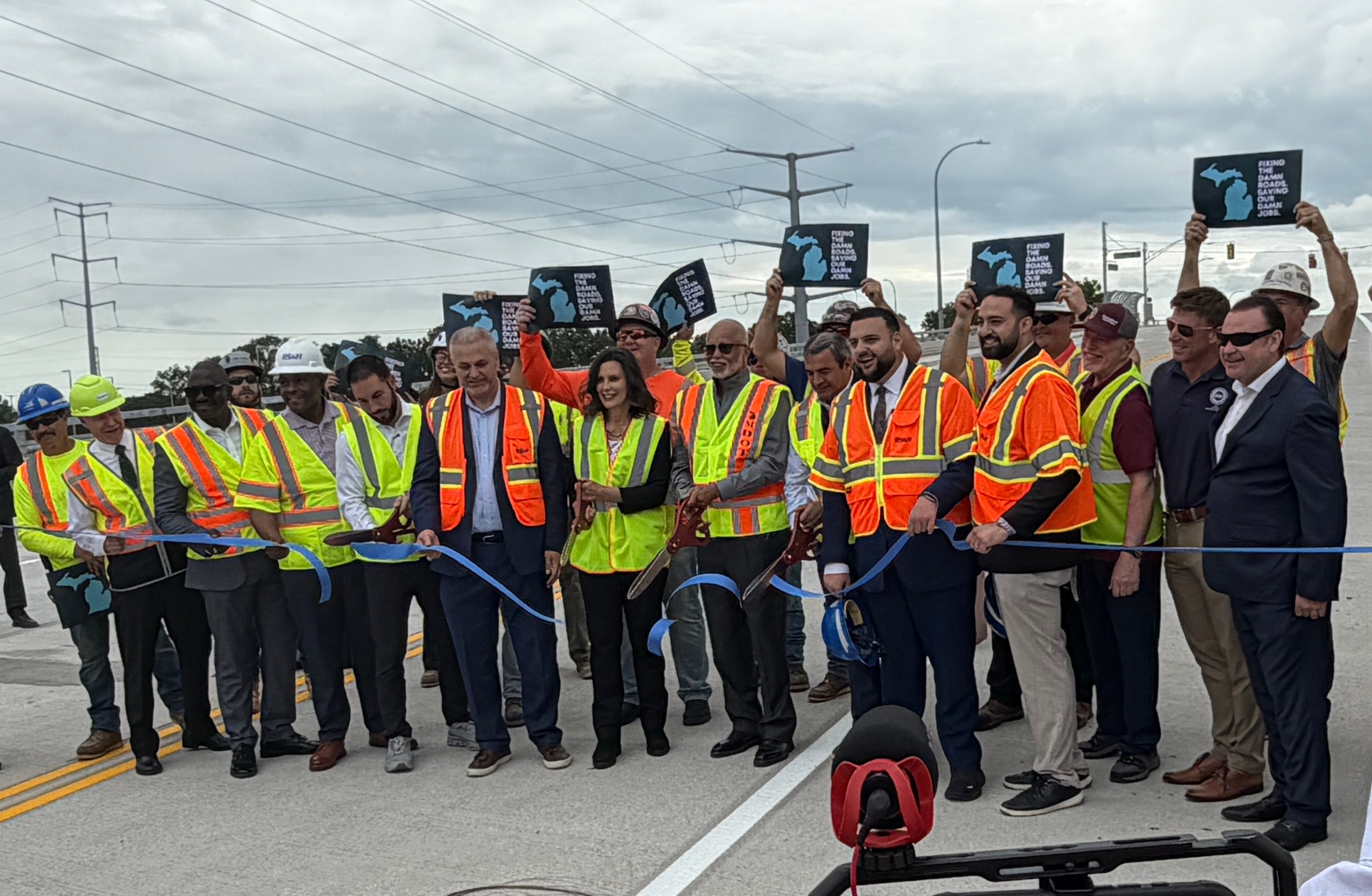 Construction ends on Dearborn Bridge, where work continues
