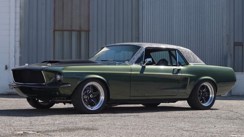 Rare 1967 Mustang coupe with paisley vinyl roof